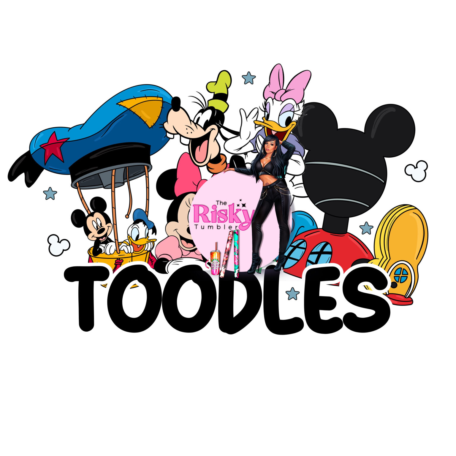 UV DTF Toodles Blue (has matching vinyl available) | The Risky Tumbler